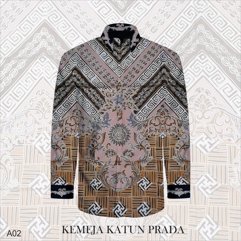 Kain Batik Tulis Bahan Katun Satin Prada - Batik Bedjo By Perada Batik